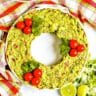 Christmas Guacamole Wreath Appetizer - Veggies Save The Day