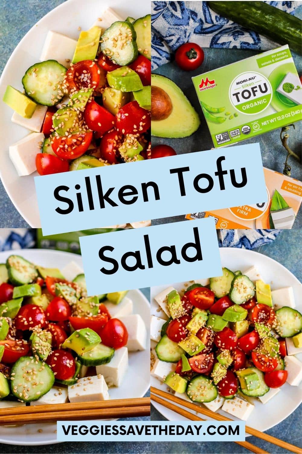 Silken Tofu Salad - Veggies Save The Day