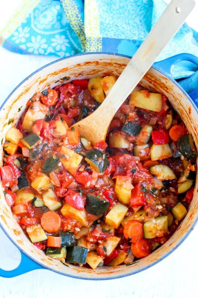 Zucchini Stew with Potatoes - Veggies Save The Day