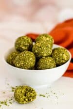 No Bake Coconut Matcha Balls - Veggies Save The Day