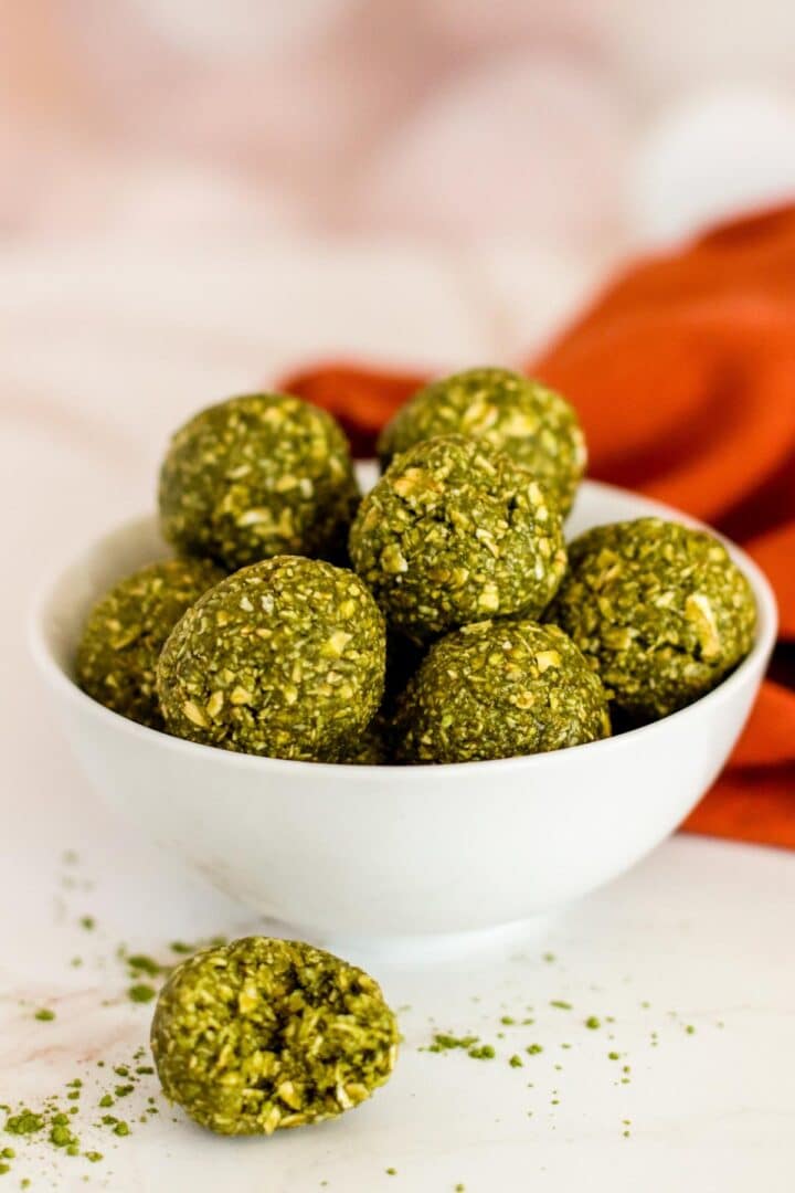 No Bake Coconut Matcha Balls - Veggies Save The Day