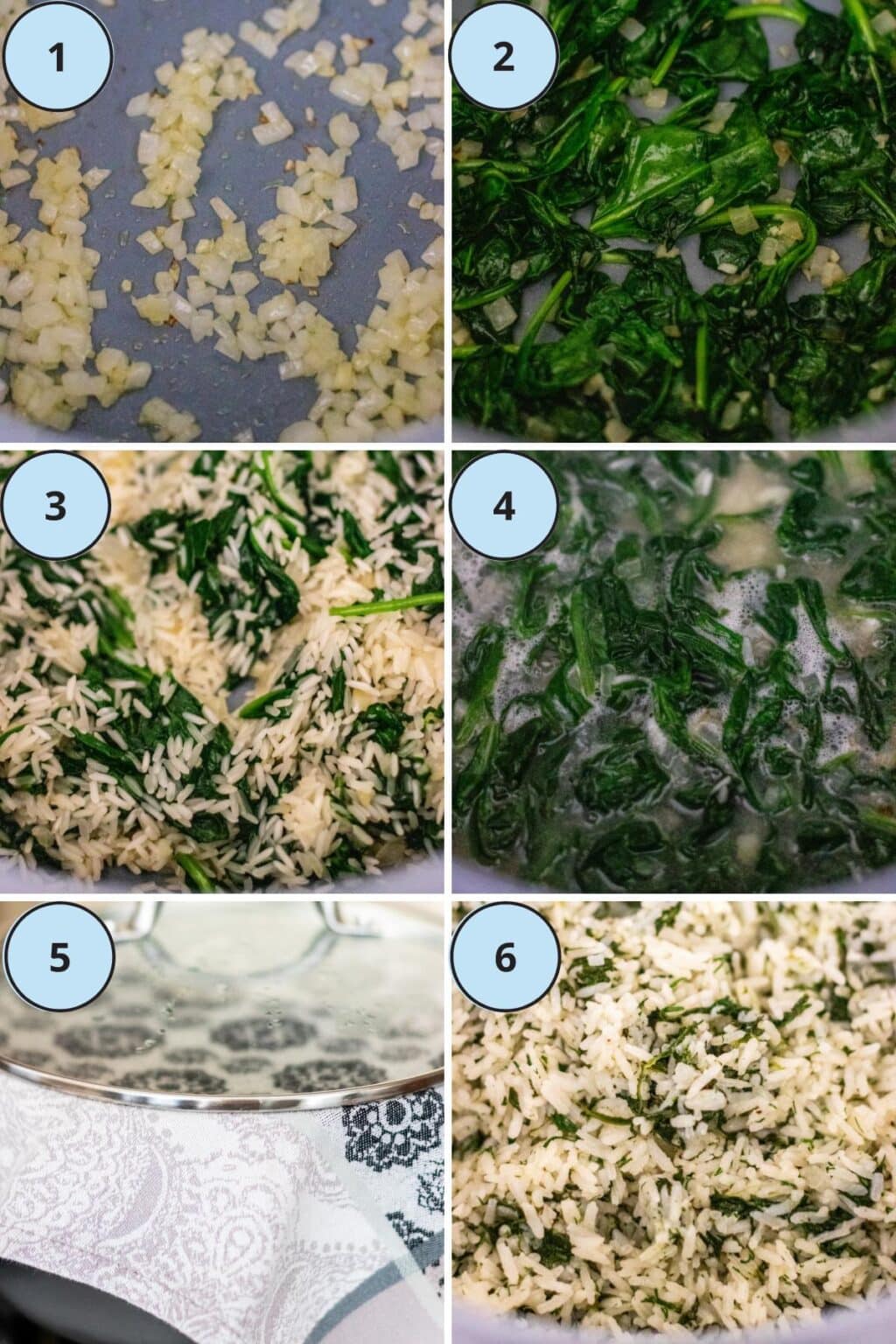 Spinach Rice with Lemon and Dill - Veggies Save The Day