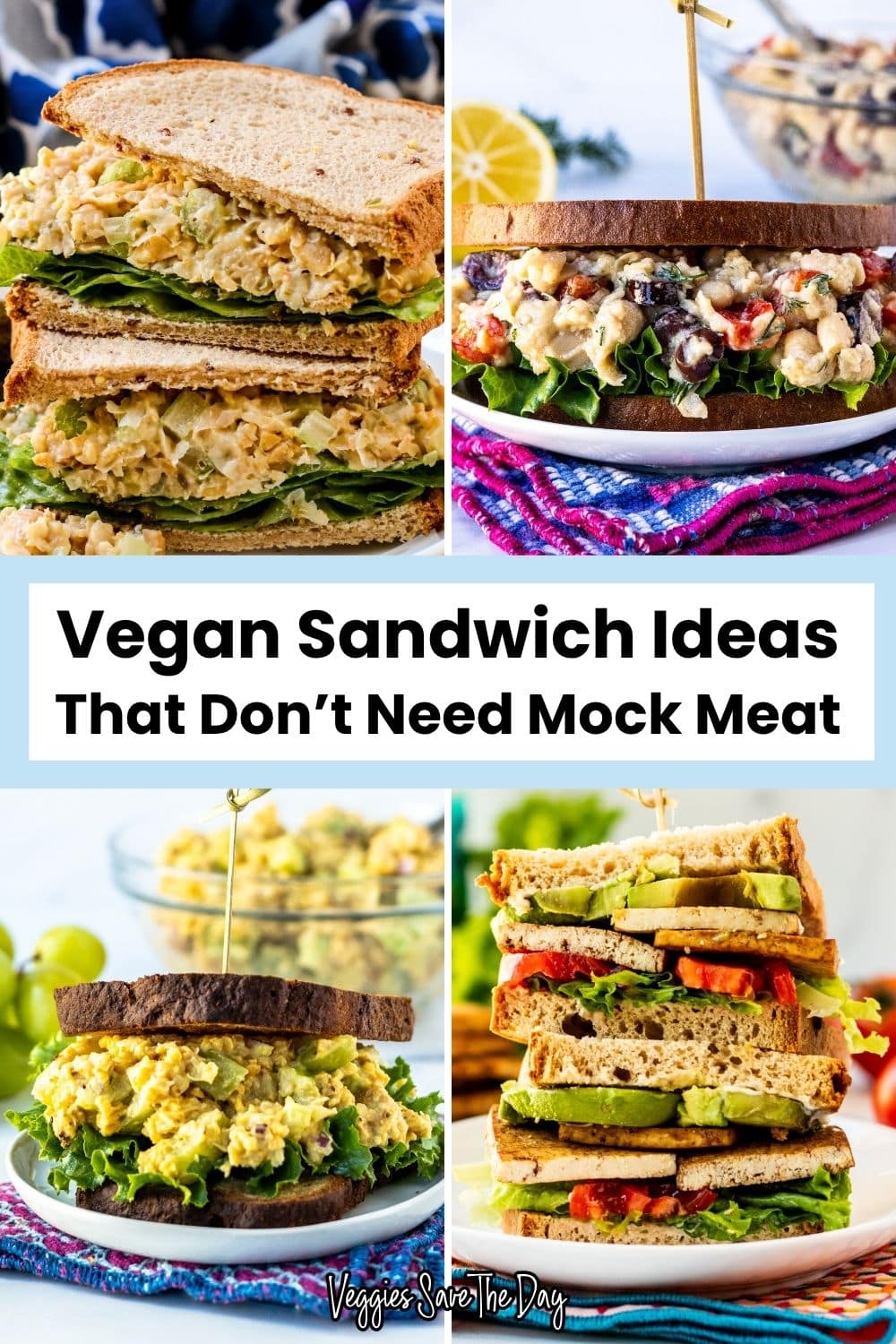 Vegan Sandwich Ideas That Don’t Need Mock Meat - Veggies Save The Day